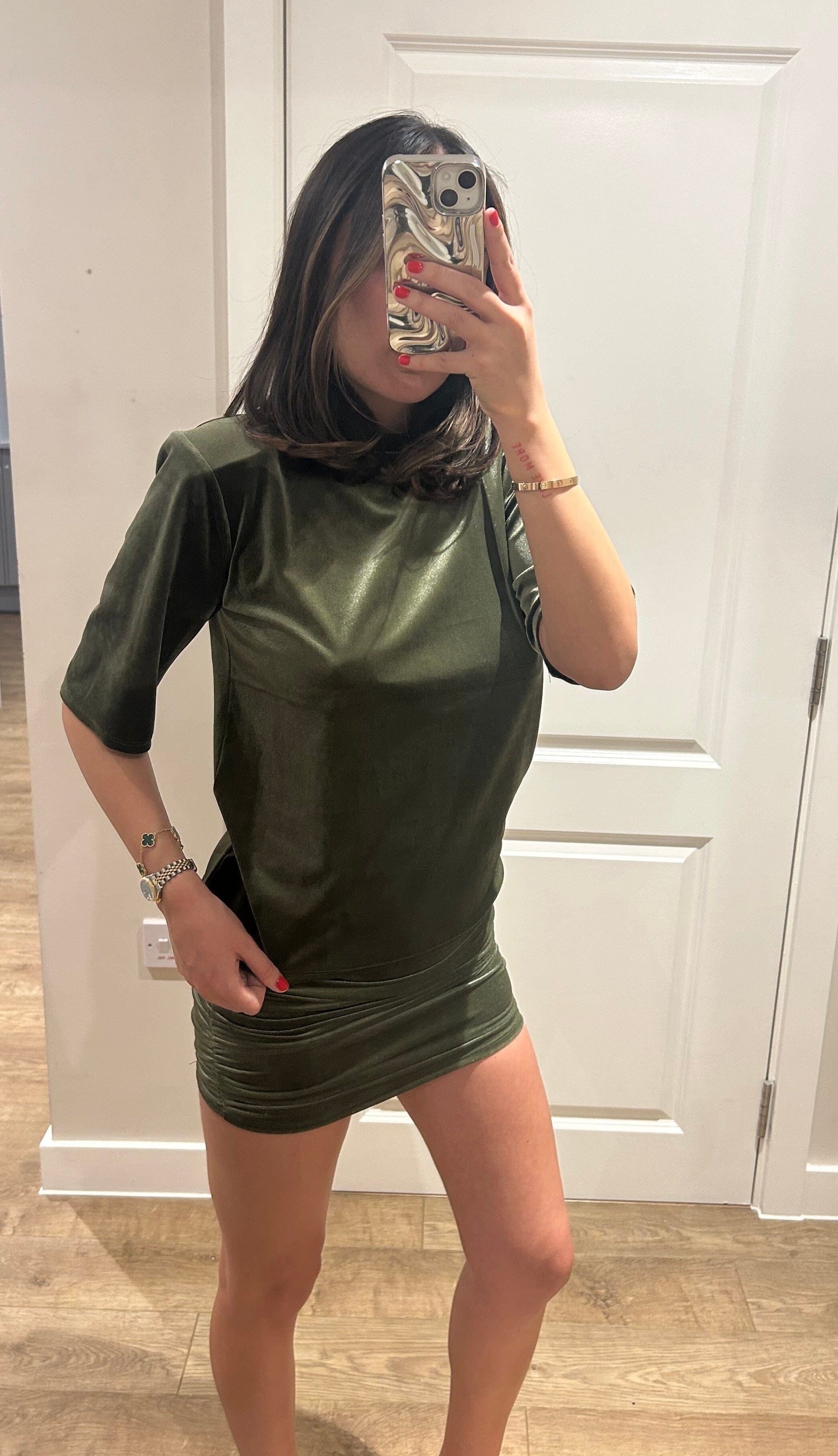 Pink Wrap Midi Dress - John Zack