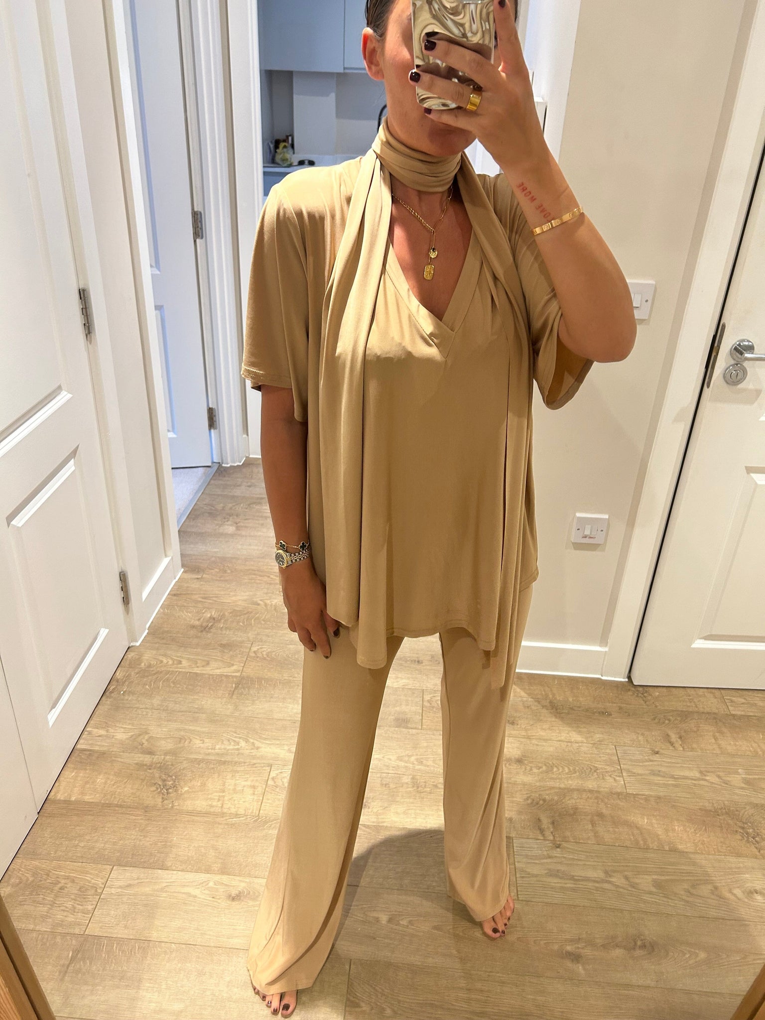 Pink Wrap Midi Dress - John Zack