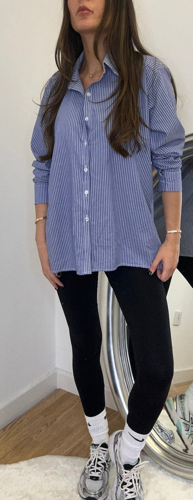 Blue/White Stripe Shirt - John Zack