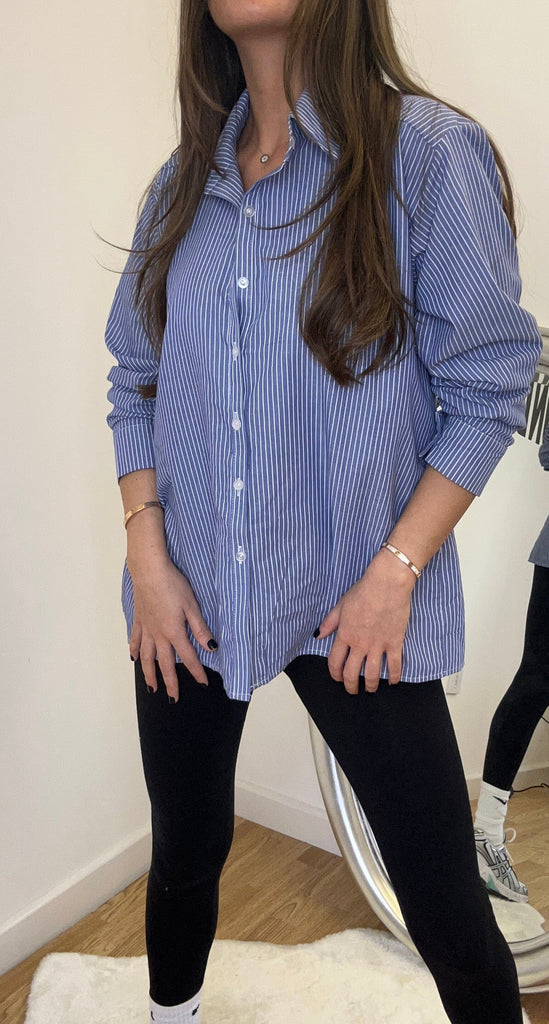 Blue/White Stripe Shirt - John Zack